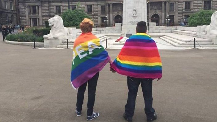 Britain's LGBT communities honour Orlando's shooting victims - BBC Three