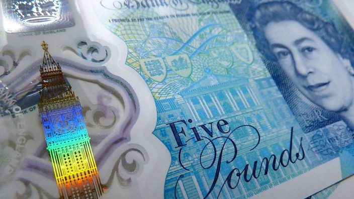 A woman has donated a £5 note worth £50k to 'help young people' - BBC Three