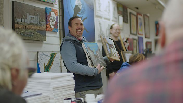 The war veteran using art to help other soldiers with PTSD - BBC Three