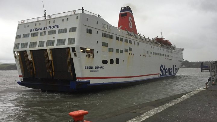 Passengers' 'relief' after stranded ferry returns to Wales - BBC News