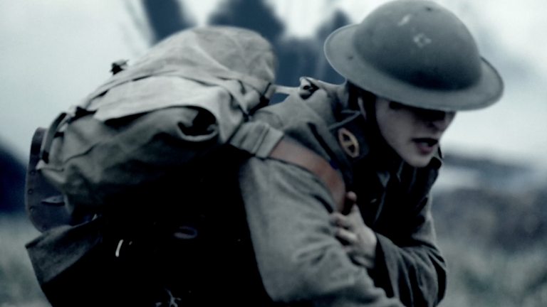 BBC Three - Our World War, The First Day, The first shots of the war