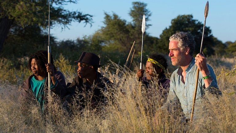 BBC Two - Tribes, Predators & Me, Series 1, Lion People of the Kalahari ...