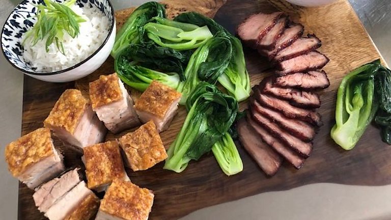 BBC - Chinese Crispy Pork Belly (Siu Yuk) and Char Siu Pork