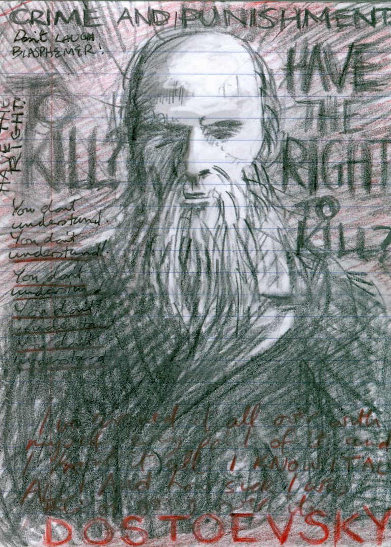 BBC Two - The Fall - Spector's drawing of Dostoyevsky