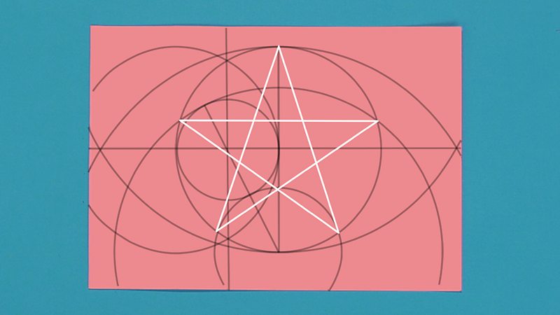 How to draw a perfect five-pointed star - BBC Bitesize