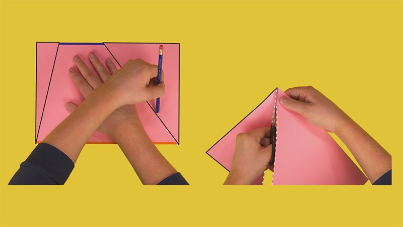 How to show the formula for the area of a trapezium - BBC Bitesize