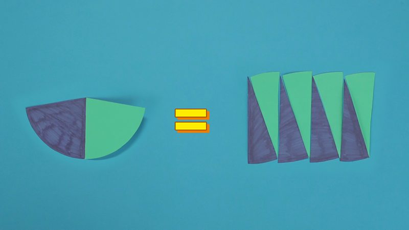 How to prove a cone's surface area = π × r × slant length - BBC Bitesize