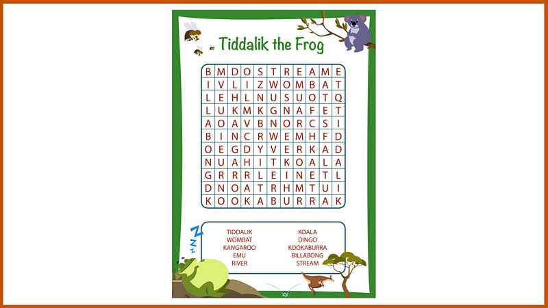 Tiddalik the Frog. 1: Tiddalik the Frog was thirsty, thirsty - BBC Teach