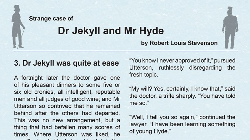 3. Dr Jekyll was quite at ease - BBC Teach