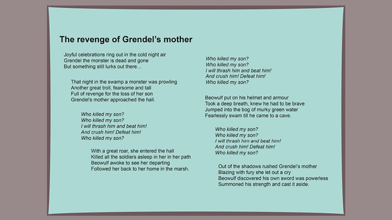 KS2 Music: The Anglo-Saxons. 5: Beowulf - Part three - BBC Bitesize