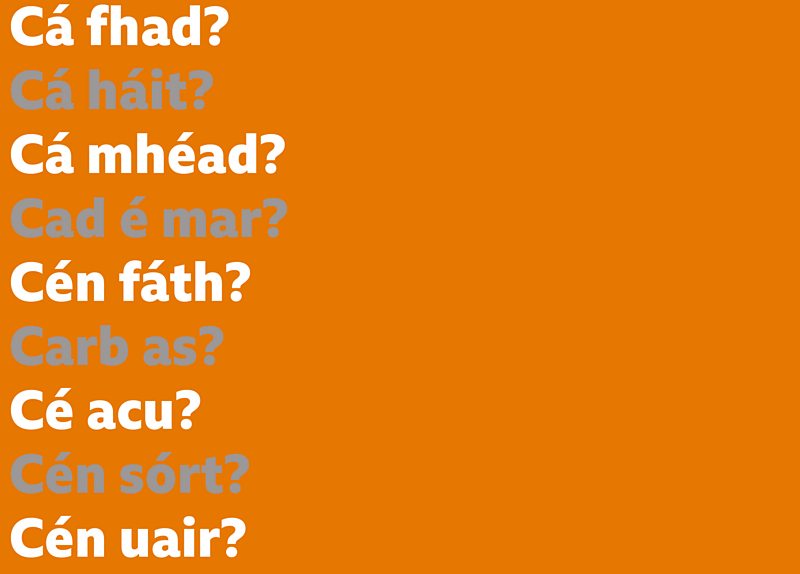 Grammar - KS3 Irish – Learners - BBC Bitesize