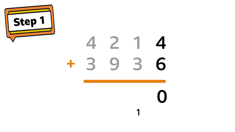Add numbers with up to 4 digits together - Maths - Learning with BBC ...