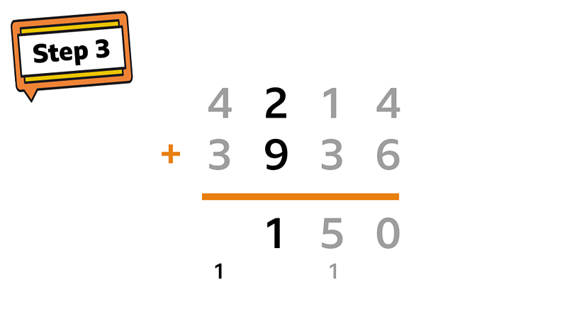 Add numbers with up to 4 digits together - Maths - Learning with BBC ...