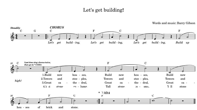 KS1 Music: The Great Fire of London. 3: 'Let's get building!' - BBC Teach