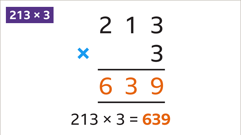 How to use the short multiplication method - KS3 Maths - BBC Bitesize