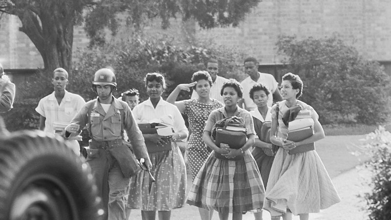 Civil rights - school desegregation - Post-war American society - AQA ...