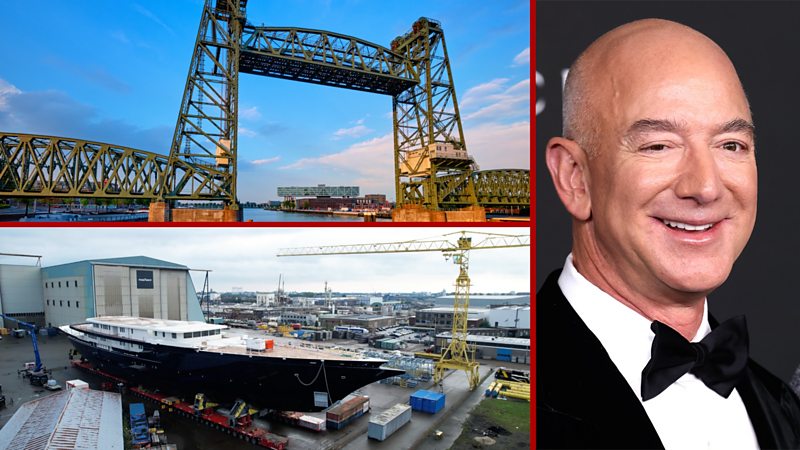 A ponte histórica que será desmontada para iate de Jeff Bezos passar ...