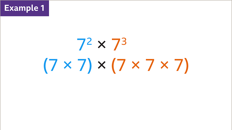 Laws of indices for multiplication and division - BBC Bitesize