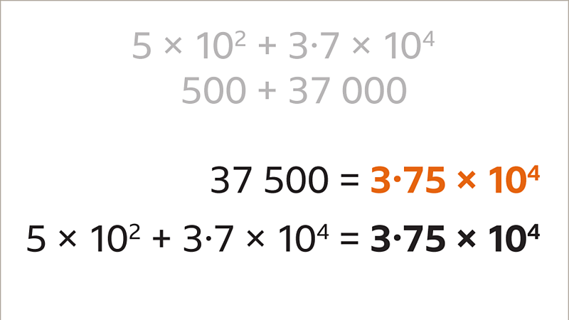 Calculations with standard index form - BBC Bitesize
