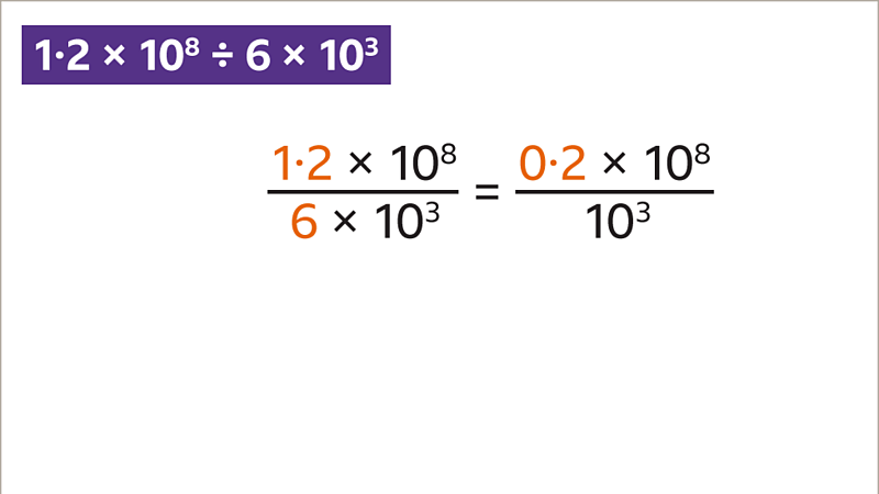 Calculations with standard index form - BBC Bitesize
