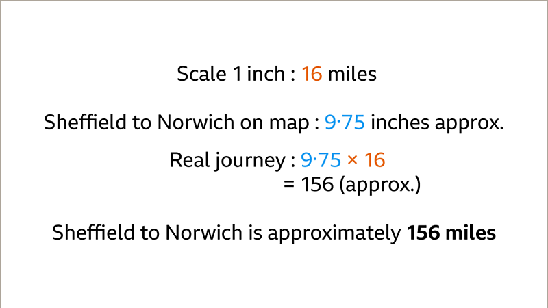 Map scales and ratio - KS3 Maths - BBC Bitesize