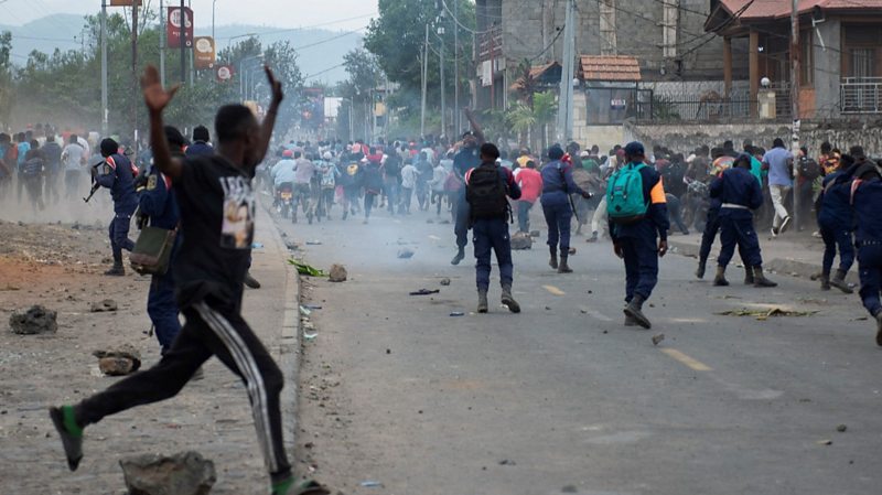 DR Congo protests: Ten die in fresh anti-UN demonstrations - BBC News