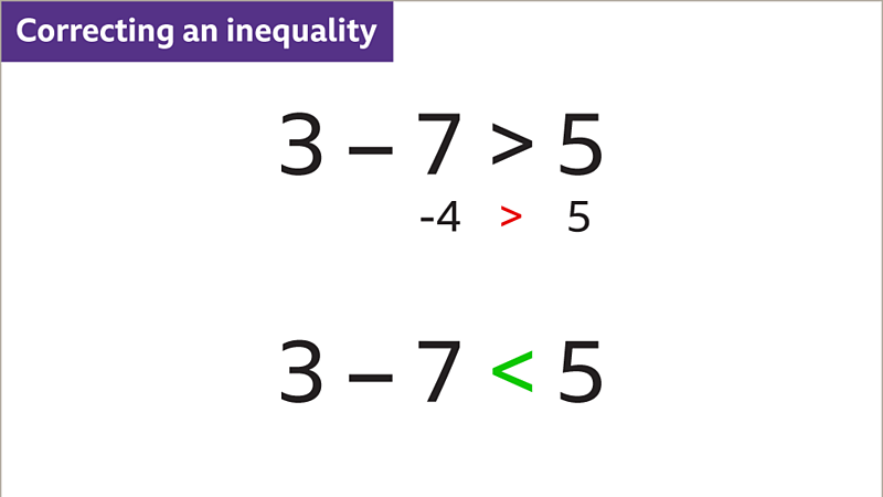 Inequalities - KS3 Maths - BBC Bitesize