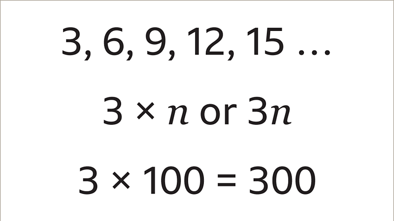 Finding the 𝒏th term of an arithmetic sequence - KS3 Maths - BBC Bitesize