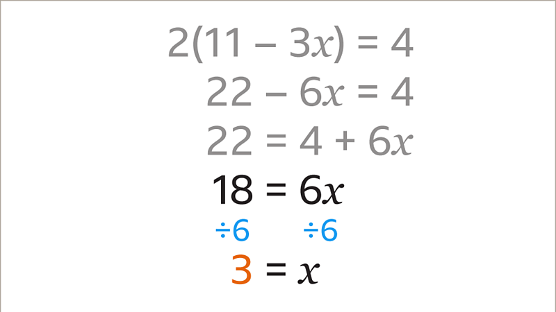Solve equations with brackets - KS3 Maths - BBC Bitesize