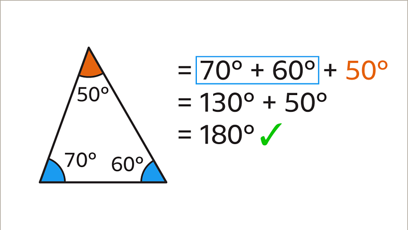 Angles in triangles and quadrilaterals - KS3 Maths - BBC Bitesize