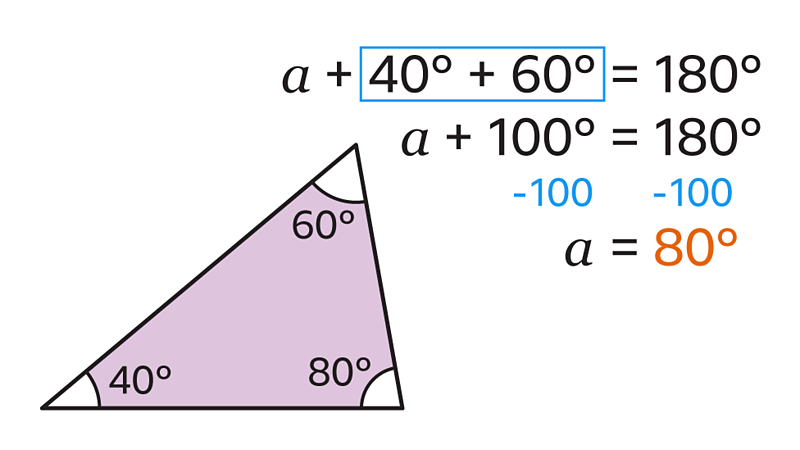 Angles in triangles and quadrilaterals - KS3 Maths - BBC Bitesize