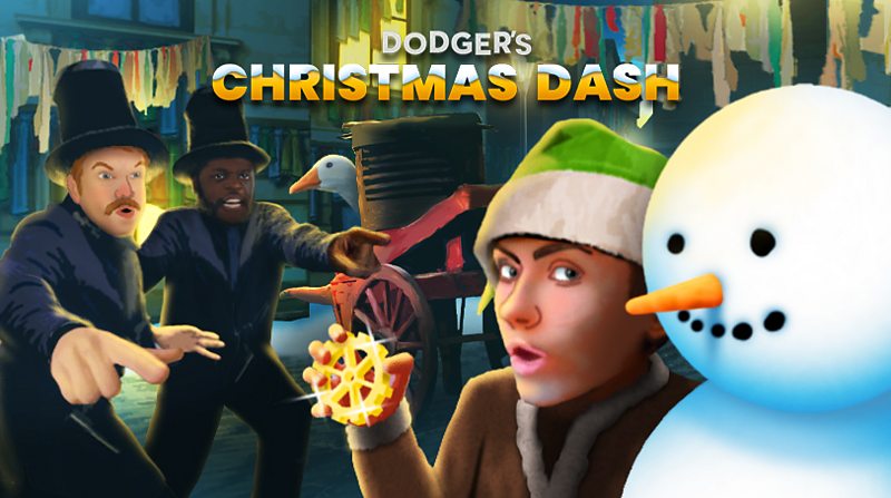 Dodger's Christmas Dash | Christmas running game for kids - CBBC