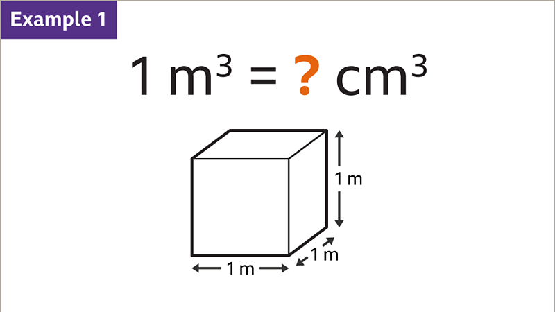Converting metric units for area and volume - KS3 Maths - BBC Bitesize