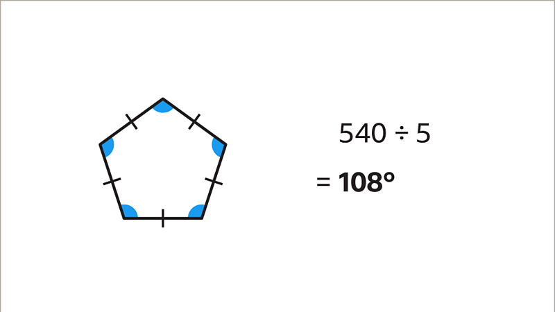 Polygons - sum of interior angles - KS3 Maths - BBC Bitesize