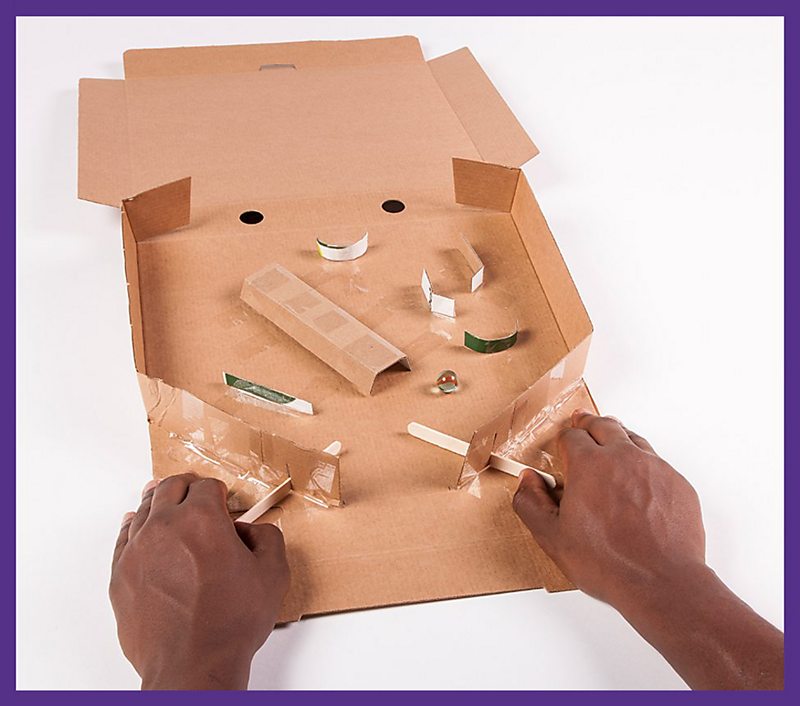 How to make a pinball machine with a cardboard box: DIY STEM activity ...