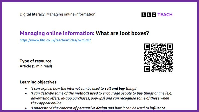 What are loot boxes? - BBC Teach