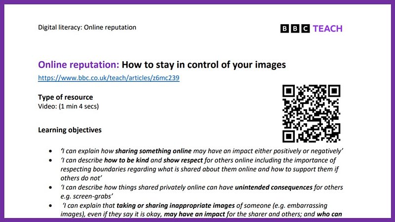 How to stay in control of your images - BBC Teach