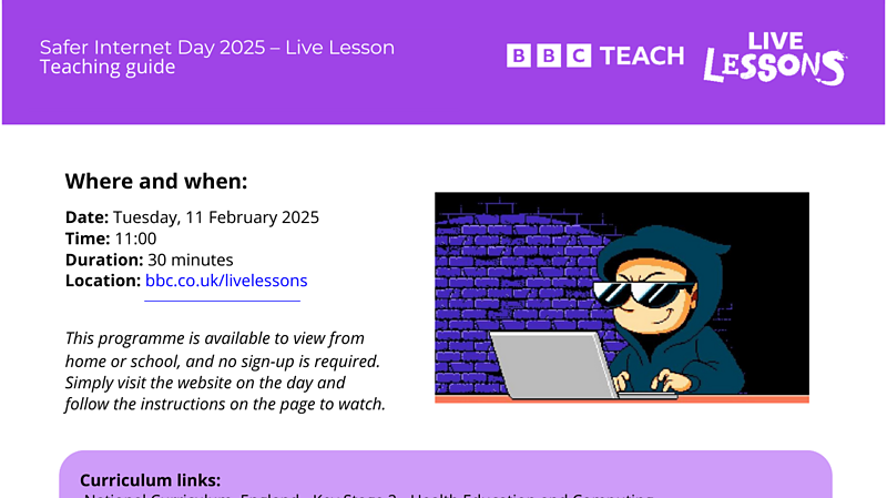Safer Internet Day 2025 – Live Lesson - BBC Teach