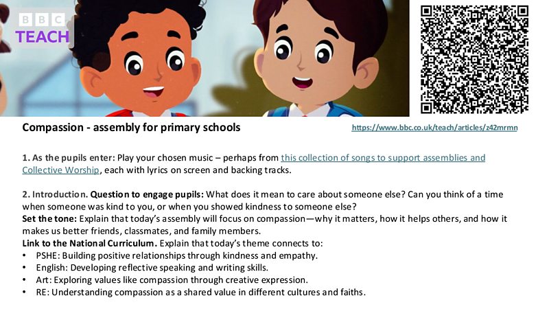 Compassion - assembly for primary schools - BBC Teach