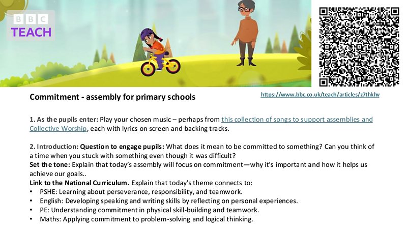 Commitment - assembly for primary schools - BBC Teach