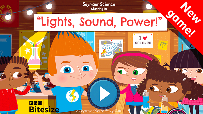 Seymour Science: Lights, Sound, Power! - KS2 Science game - BBC Bitesize