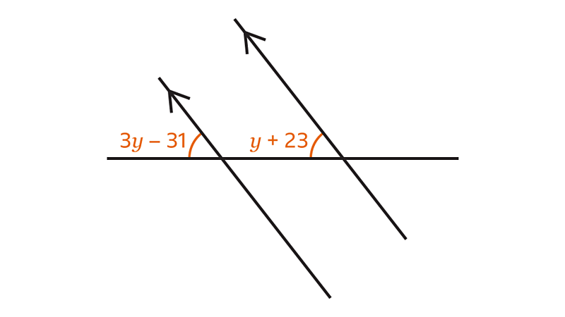 How to calculate angle in parallel lines - BBC Bitesize