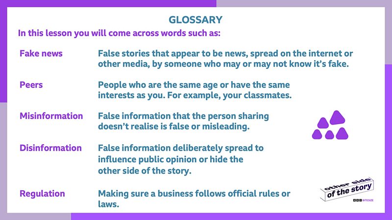 What is fake news? A media literacy lesson - BBC Teach