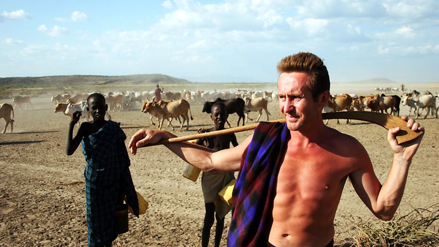 BBC Two - Tribe, Series 2, Hamar, Bruce Parry's cattle jump