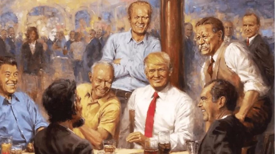 BBC World Service - Newshour, The artist behind Trump's round table ...