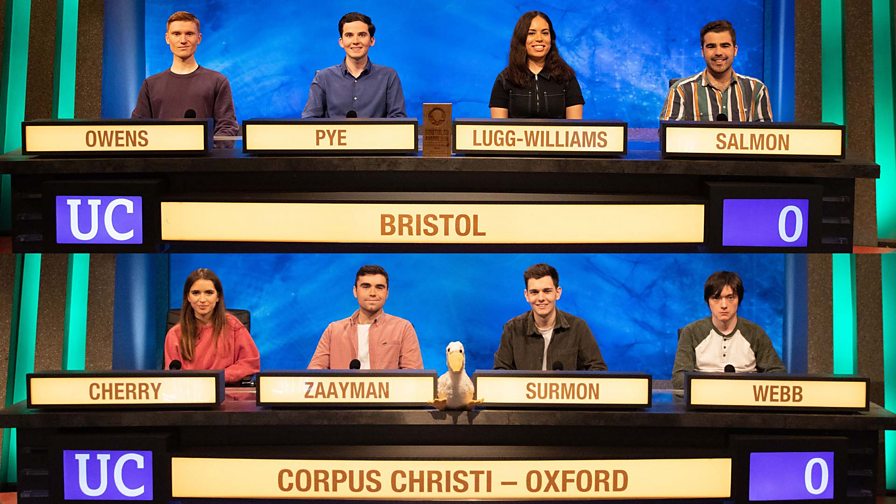BBC Two - University Challenge, 2020/21 - Episode guide