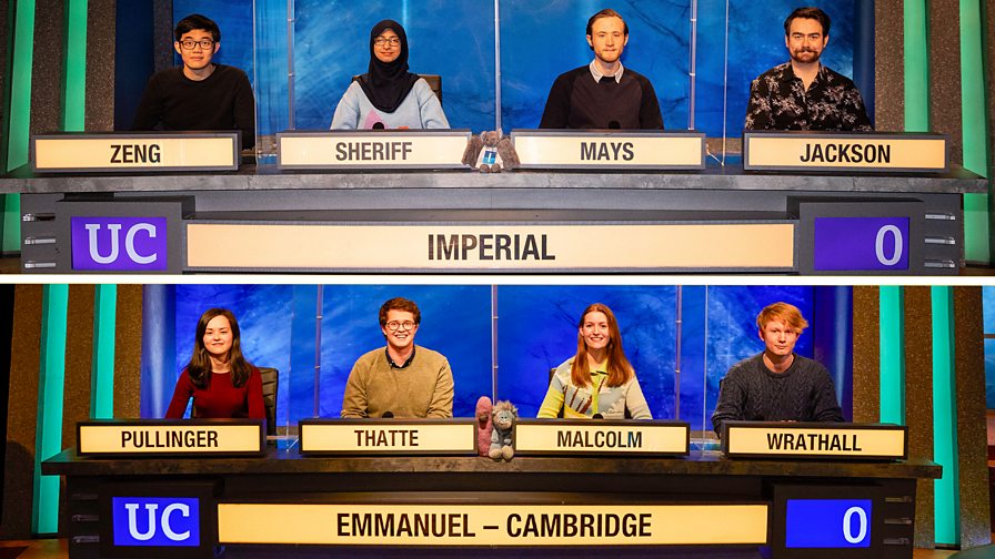 BBC Two - University Challenge - Available now