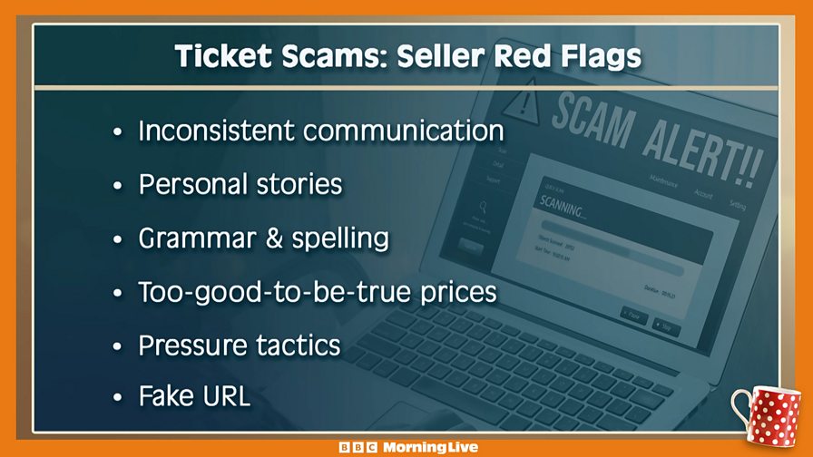 BBC One - Morning Live, TICKET SCAMS - REBECCA WILCOX