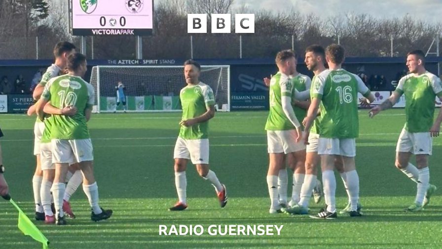 BBC Radio Guernsey - Danny Parkinson, Vance post Guernsey FC 4-2 win ...