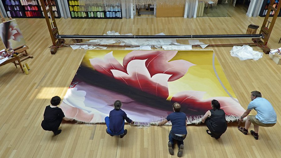 BBC Arts - BBC Arts - Alison Watt's giant tapestry for Scottish Opera